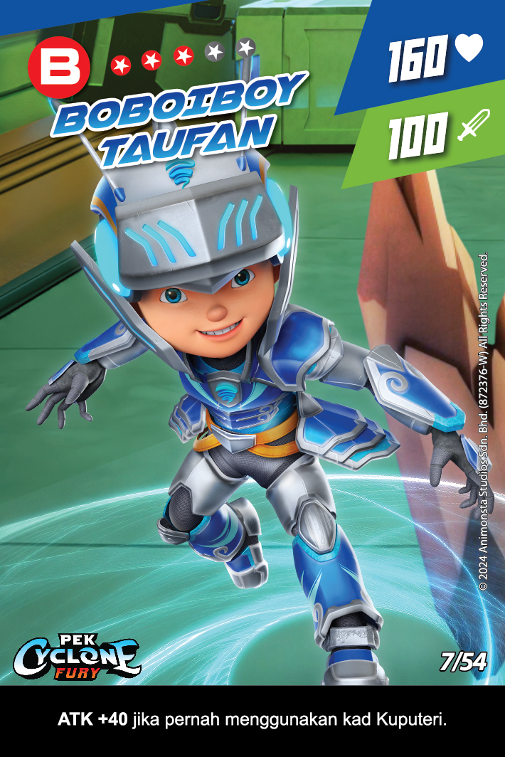 Pek Cyclone Fury – Monsta Galaxy Card