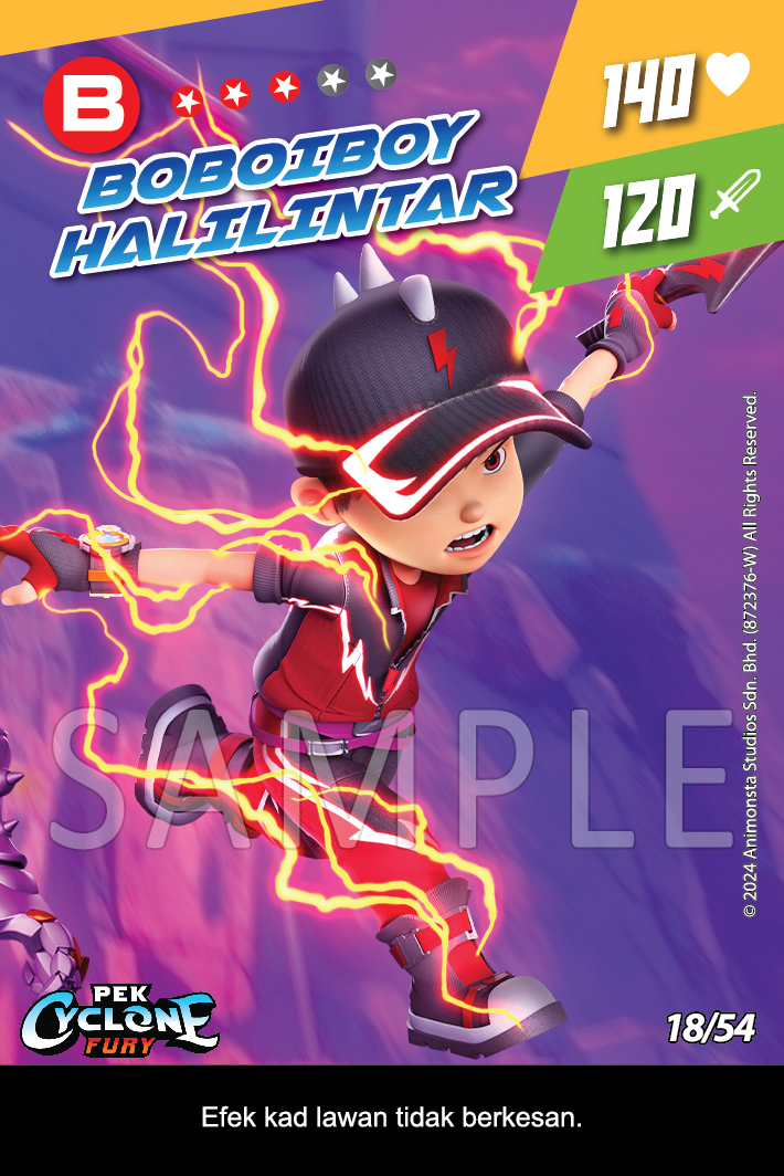 Pek Cyclone Fury Monsta Galaxy Card